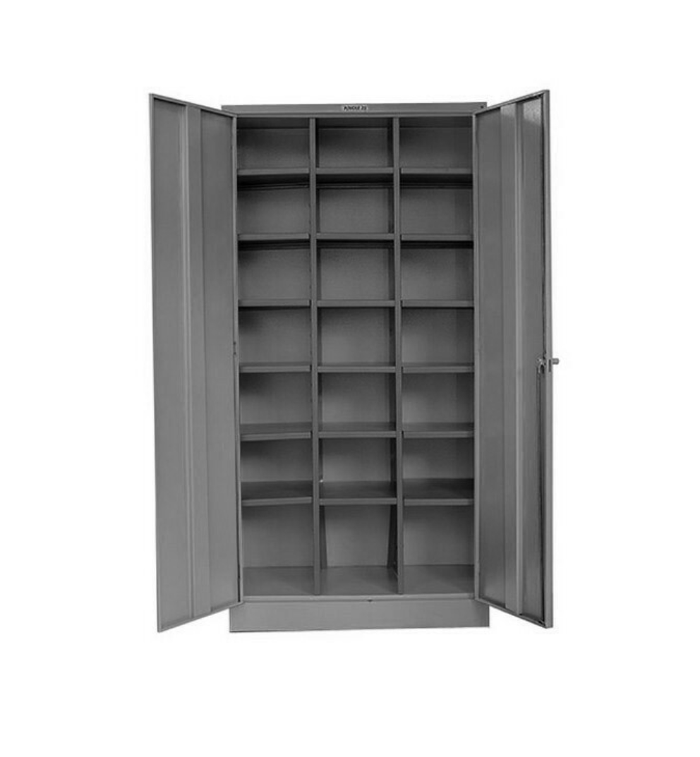 21 Compartment Pigeonhole Cabinet Grey – Modern Office