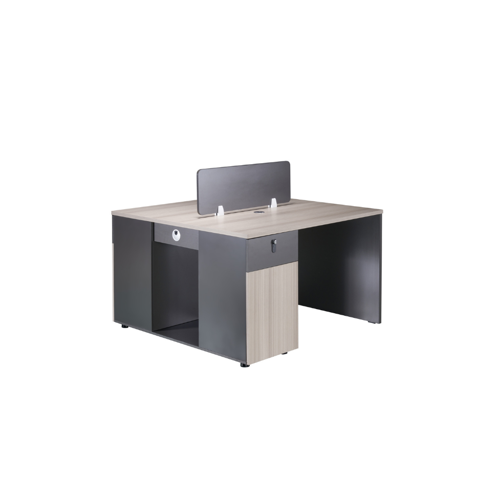 DuoFlex Two-Way Cluster Workstation – Modern Office