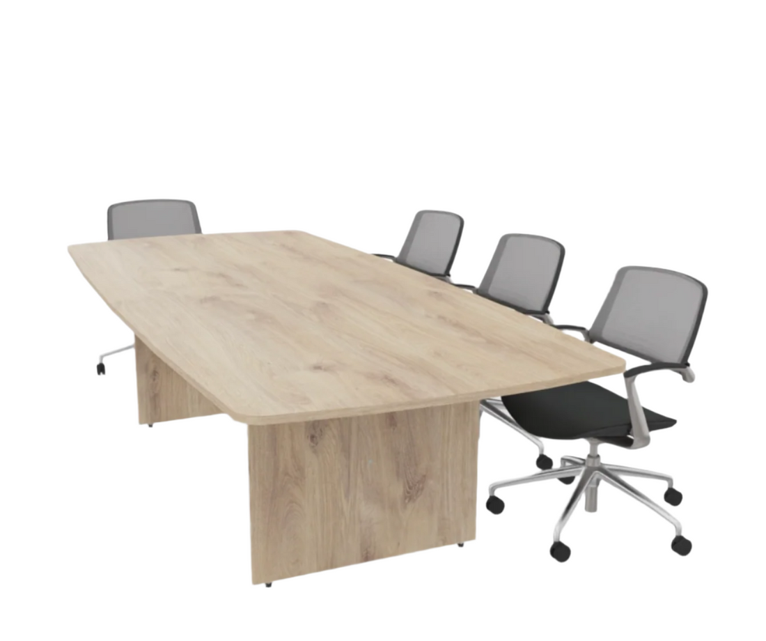 Barrel Shape Boardroom Table - 2.4M – Modern Office