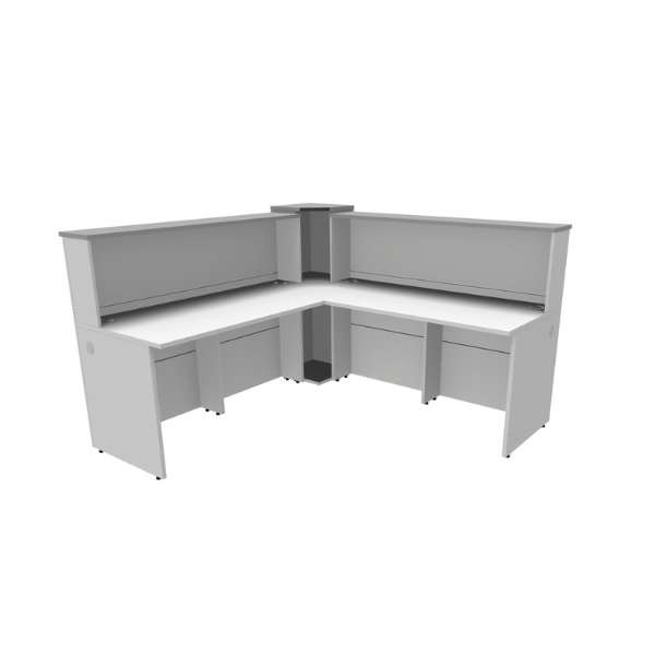 Salon L-Shape Reception Desk – Modern Office